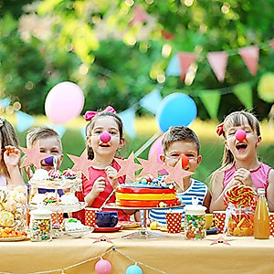 6 Inch Mini Star Paper Cutouts, Complete with Glitter Cardboard Stars and Twinkling Stars for Party Classroom Table DIY Decoration (24)