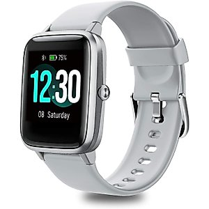 Fitpolo Fitness Tracker with Heart Rate Monitor, Smart Watch 1.8 inches Color Touch Screen IP68 Waterproof Step Calorie Counter Sleep Monitoring Pedometer Watches Activity Tracker for Women Men Kids