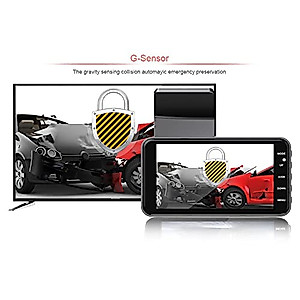 Vehicle Dashcam, Dashcam for Cars, 4K H D 1080P Built in G Sensor Dashcam Front and Rear, IPS GPS Display Car Video Cam Recorder, Night Vision Dashboard Parking Car Camera for Trucks SUVs