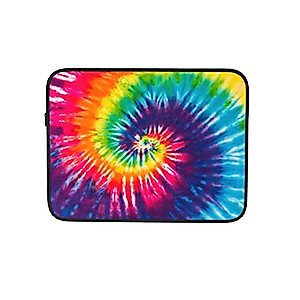 Tie Dye Laptop Sleeve Case 10 12 13 15 17 Inch for Men Women Boys Girls,Waterproof Oxford Cloth Laptop Sleeve Carrying Bag Suitable for Most Ipads and Laptops Notebook Computer Pocket Tablet 15 Inch