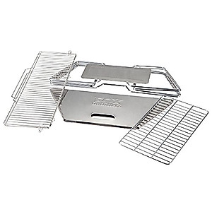 Quick Grill Large: Portable Camping Charcoal Grill with Carrying Bag for Backpacking / 304 Stainless Steel Grill/Outdoor Stove Burner/Hiking Travel Picnic BBQ