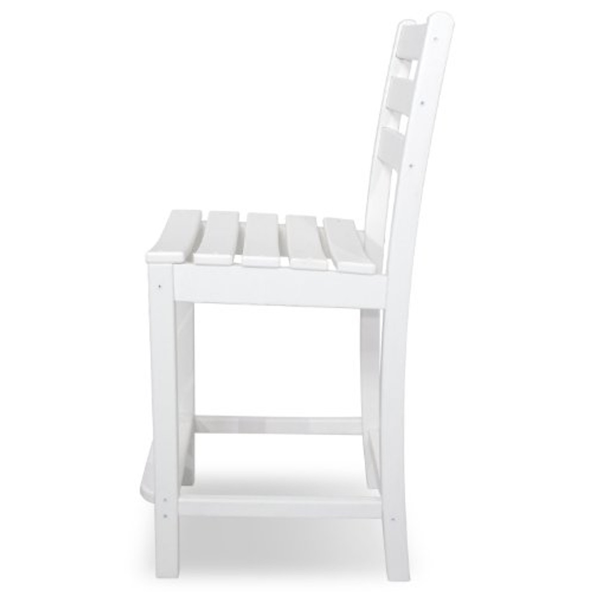 Trex Outdoor Furniture Monterey Bay Counter Side Chair, Classic White
