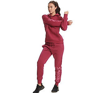 Spalding Women's Activewear Heritage French Terry Jogger - Standard and Plus Size Red Plum
