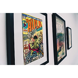 Black 14x18 Picture Frame - Matted 11x14 Photo Picture Display Photograph - 11 by 14 mat with 14x18 Frame - Wall Hanging Acrylic glass front