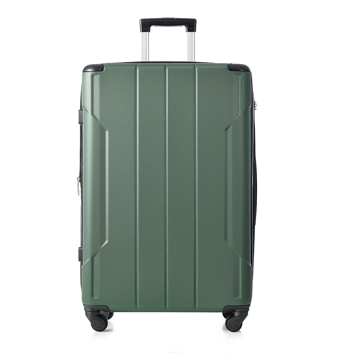 Merax 20 Inch Carry On Luggage with Wheels Aluminum Alloy Corner Hard Shell Suitcase TSA Luggage Suitcases for Travel Woman Men(Green)