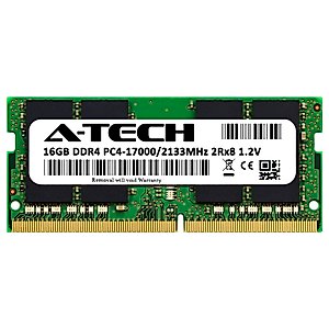 A-Tech 16GB RAM Replacement for Samsung M471A2K43BB1-CPB | DDR4 2133MHz PC4-17000 2Rx8 1.2V SODIMM 260-Pin Memory Module