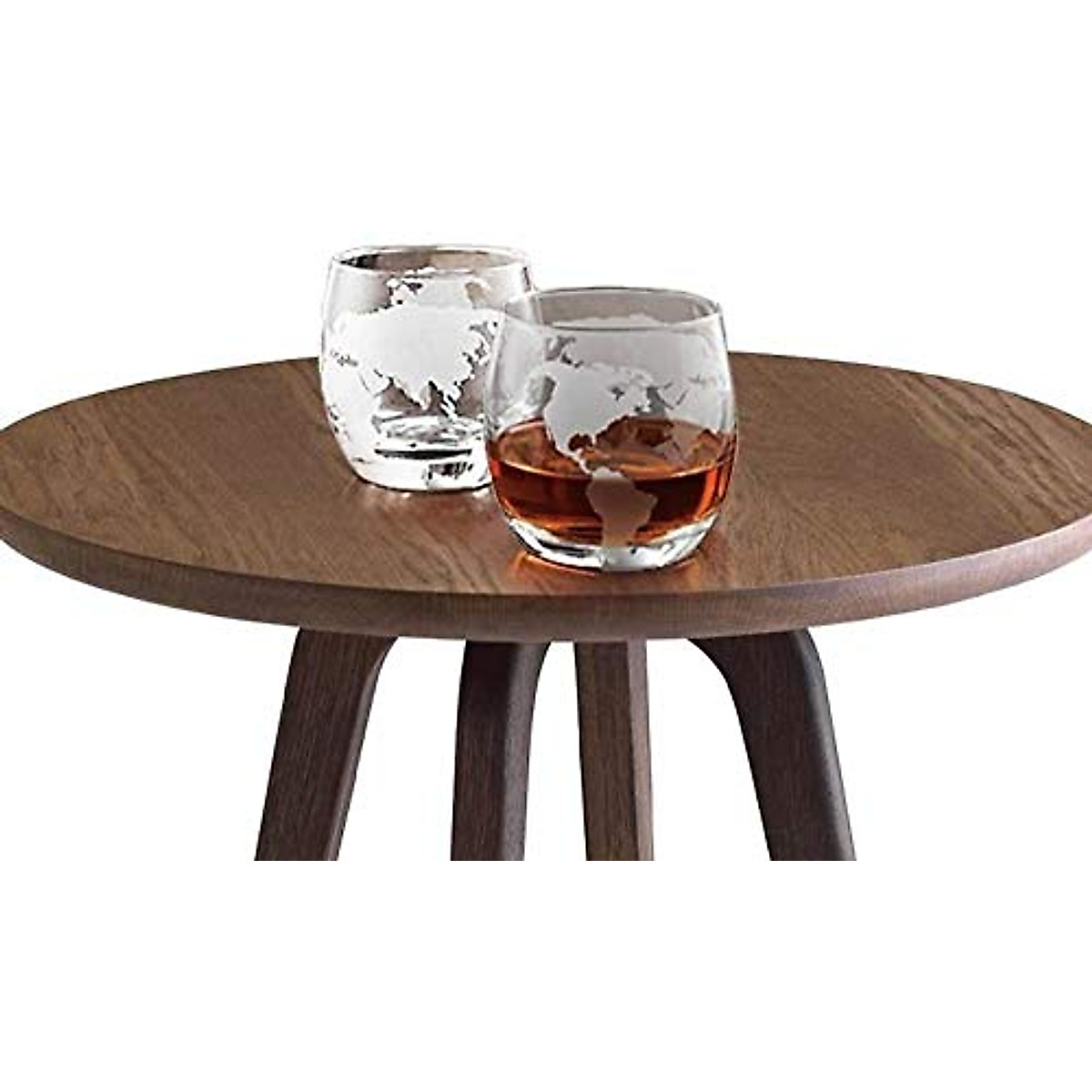 COLIBYOU Globe Whiskey Glasses - 12 Oz (350ml) 2 Pack