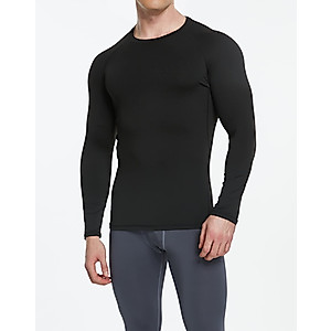 4 Pack Men's Compression Shirts Long Sleeve UPF SPF Rash Guard Workout Base Layer Undershirt Gear M