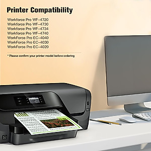 802 Remanufactured Ink Cartridge Replacement for Epson 802 802XL T802XL T802 to usefor Workforce Pro EC-4020 EC-4030 WF-4740 WF-4730 WF-4720 WF-4734 (2 Black, 1 Cyan, 1 Magenta, 1 Yellow)