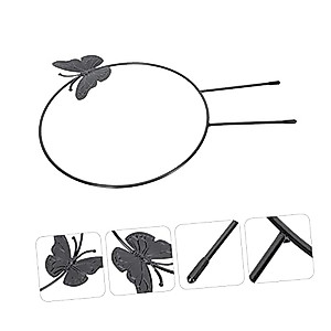 GANAZONO 2pcs Plant Climbing Frame Mini Roses Trumpet Stand Small Plant Metal Trellis Plant Support Garden Obelisk Support Plant Climbing Stand Iron Plant Climbing Stand Supporting Rack