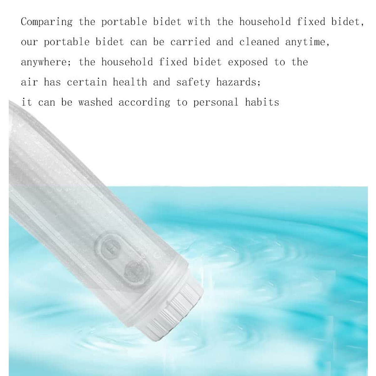 New-Star Portable Bidet Foldable Handheld Personal Travel Bidet, 180° Adjustable Water Pressure, Rear Wash for Personal Hygiene Cleaning/ Soothing Postpartum Care/ Perineal & Hemmoroid Treatmen (pink)