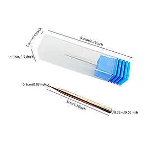 10Pcs Diamond Engraving Tip Bit, Electric Cordless Engraver Pen Tool, Etching Engraving Tool, Carve Engraving Tool Replacement Easy Etcher Tips for Engraving Stone, Jewelry, Glass, Metal