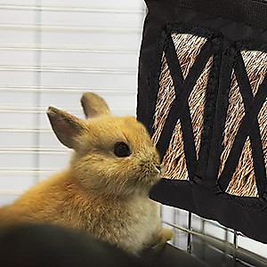 2 Pieces Rabbit Hay Feeder Bag Bunny Guinea Pig Hay Feeder Bag Pig-Pet Hay Chinchilla Hamsters Small Animals Holders Pet Supplies Feeder Food Bowl Feeder Storage Bag Hanging Feeding Device Supply