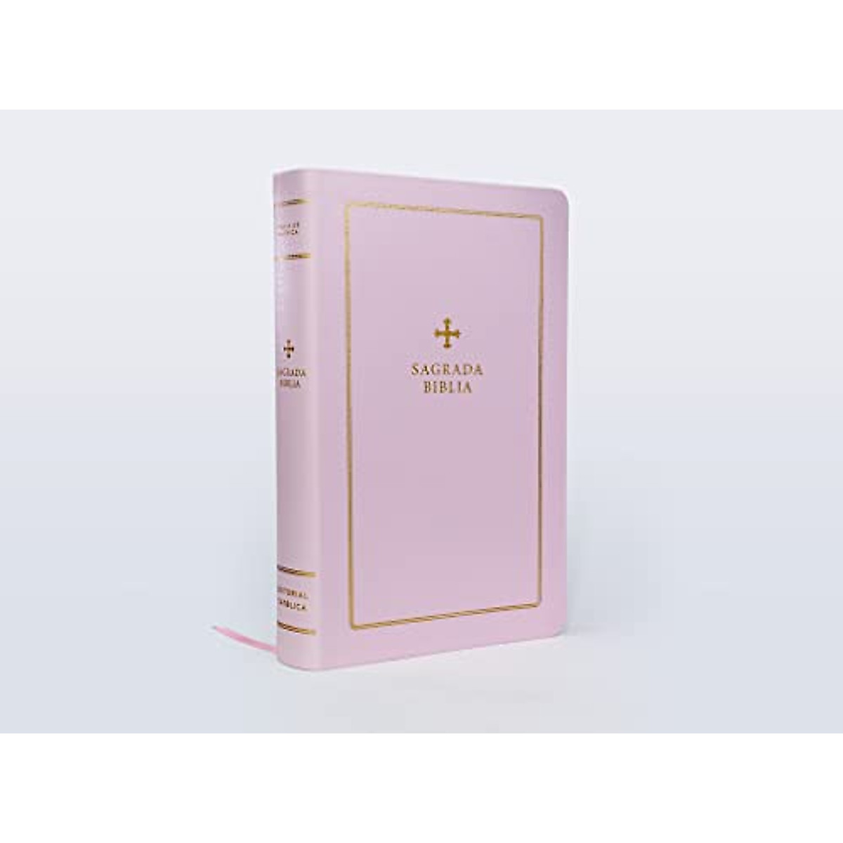 Biblia Católica, Regalos y Ceremonias, color Rosa, Cuero Reciclado (Biblia De America) (Spanish Edition)