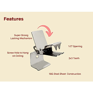 Wise Linkers Rug Clips Heavy Duty Hanging Clip/Rug Grippers/Rug Holders/Rug Hangers/Rug Clamps from (10)