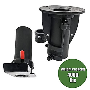 Blrack C5G1216 Adjustable Cushioned RV 5th Wheel to Gooseneck Adapter 12"-16"