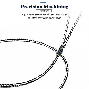 GUCraftsman 16 Strands 7N Single Crystal Copper/Silver Mixed Headphone Cable for AUDEZE LCD-X LCD-XC LCD2 LCD3 LCD4 LC5 LCD24 LCD-MX4 MM-500 MEZE Empyrean Elite Kennerton Thror Vali (4.4mm Plug)