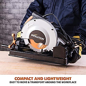 Evolution Power Tools RAGE4 7-1/4-Inch TCT Multipurpose Cutting Chop Saw