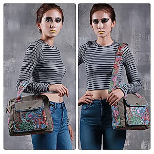 Black Butterfly Premium Canvas Tote Shoulder Bag, Top Handle Bag for Womens, Light and Small Style (Grey-plus)