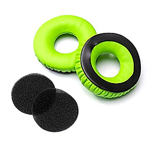 Voarmaks Green Replacement Ear Pads Foam Cushion Headband Compatible with Sennheiser HD25 HD 25 HD 25-1 HD25-1ii HD25SP HMD25 HME25 HMEC25 Headphones