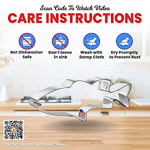 Foose Store Bass Fish Cookie Cutter 5.5 Inch –Tin Plated Steel Cookie Cutters – Store Bass Fish Cookie Mold