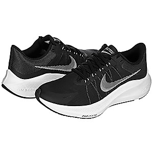 Nike Women's Winflo 8 Running Shoes, Black, 9