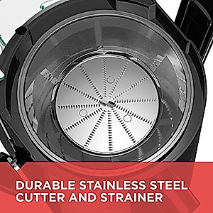 BLACK+DECKER 400-Watt Fruit and Vegetable Juice Extractor, Black, JE2400BD