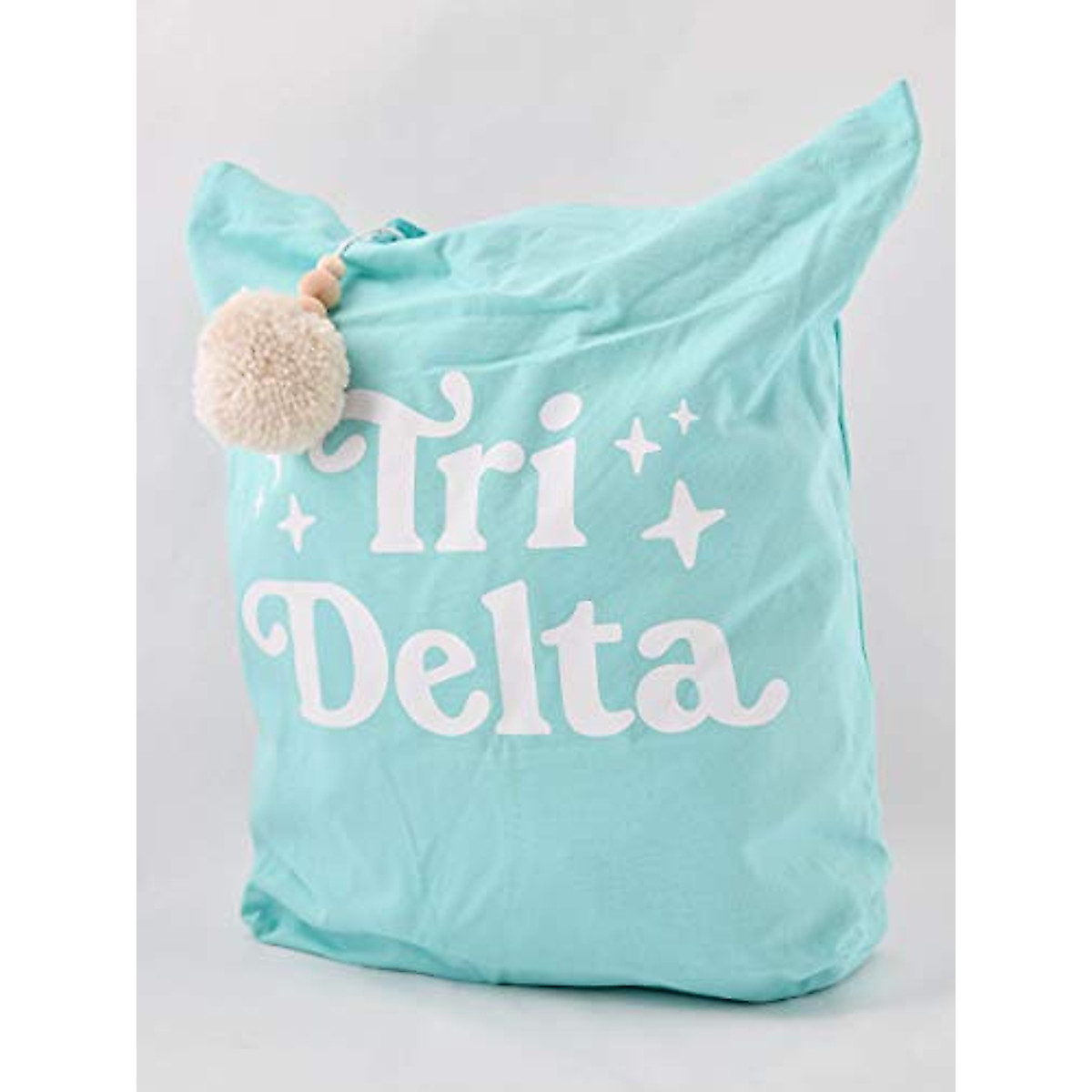 Sorority Shop Delta Delta Delta Retro Pom Pom Tote Bag