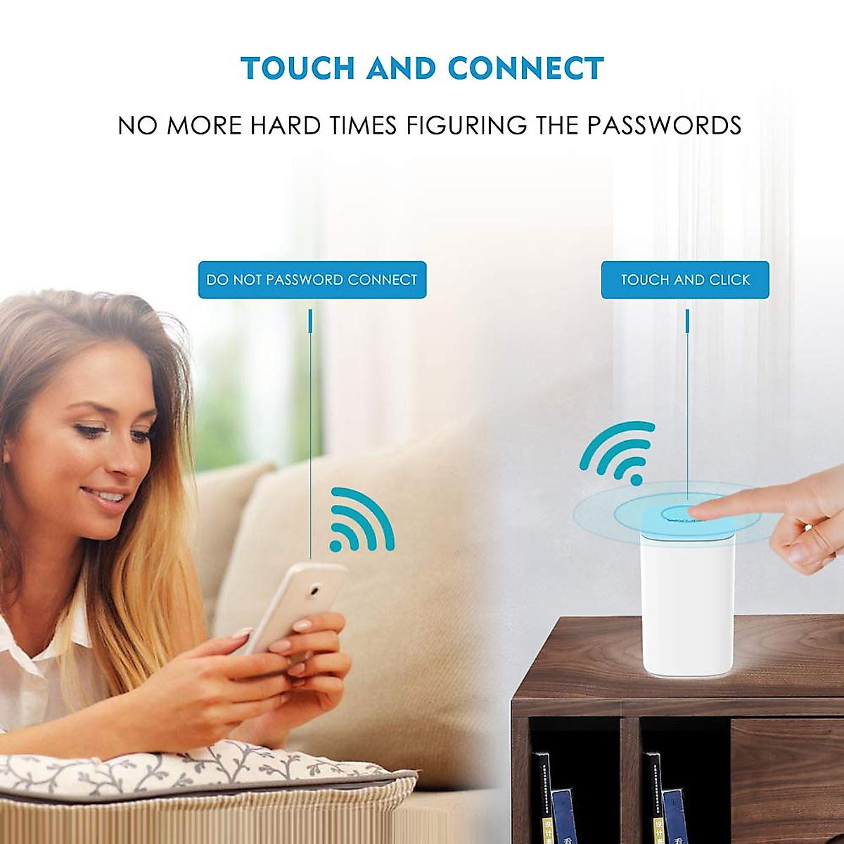 WAVLINK AC3000 Tri-Band Whole Home Mesh WiFi System- 3 Pack Coverage Up to 6,000-7500sq. ft, Support for 60+ Devices, 3xGigabit Ports, Parental Controls