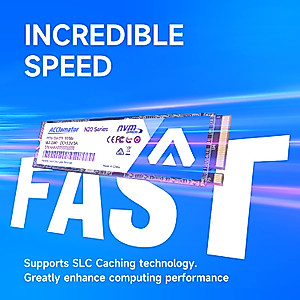 Acclamator NVMe 1TB Read 2500MB/s PCle 3.0x4, M.2 2280, Internal Solid State Drive, Storage for PC, Laptops, Gaming and More, N20