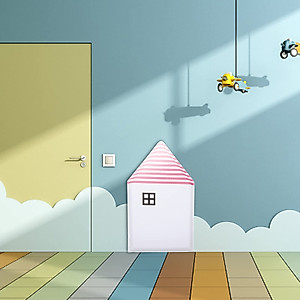 Garneck 4pcs 15cm Soft Wall Sticker 3D Wall Panels Sound Dampening Panels Tatami Wall Panels Stickers for Kids Gym Mat Kids Wall Padding Foam Play Mat Decor House PVC Child Anti-Collision