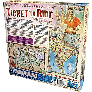 Ticket to Ride India + Switzerland Board Game EXPANSION - Expand Your Railway Adventures! Fun Family Game for Kids & Adults, Ages 8+, 2-4 Players, 30-60 Minute Playtime, Made by Days of Wonder