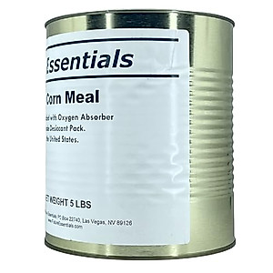 1 Can of Future Essentials Yellow Cornmeal, #10 Can, 5 lbs Net Weight