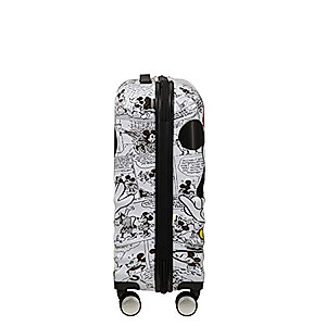 American Tourister Spinner S (55 cm-36 L), White (Minnie Comics White)