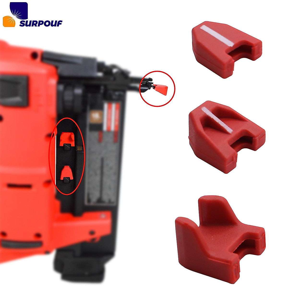 42-38-0017 No-mar Pad Kit (Set of 9) Fits For Milwaukee M18 2746-20 Nailers & Staplers Replacement No Mar Tip