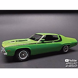 MPC 1974 Plymouth Road Runner - 1/25 Scale Model Car Kit - Buildable Vintage Vehicles for Kids and Adults