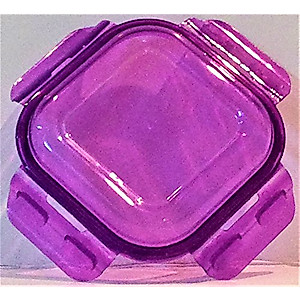 Surefresh 6.75 Cups (54 fl oz) Container and Purple Clip Lock Closure (2 Pack)