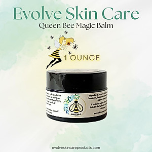 Evolve Skin Care Queen Bee Magic Balm - Versatile Herbal Skincare for Most Skin Conditions - (1 oz)