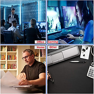 AREYTECO Mouse Pad, Black Mouse Pad, 11.8"x9.8"x0.12"Upgraded Durable Medium Mouse Pad with Stitched Edge, Classic Gaming Mouse Pad Non-Slip Rubber Base Waterproof Mouse Pad for Laptop, Office, Home