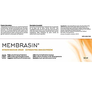 Membrasin Topical Vulva Cream for Feminine Dryness, Feminine Moisture Support and Topical Hydration, Helps Reducing Dryness, Burning, and Itching