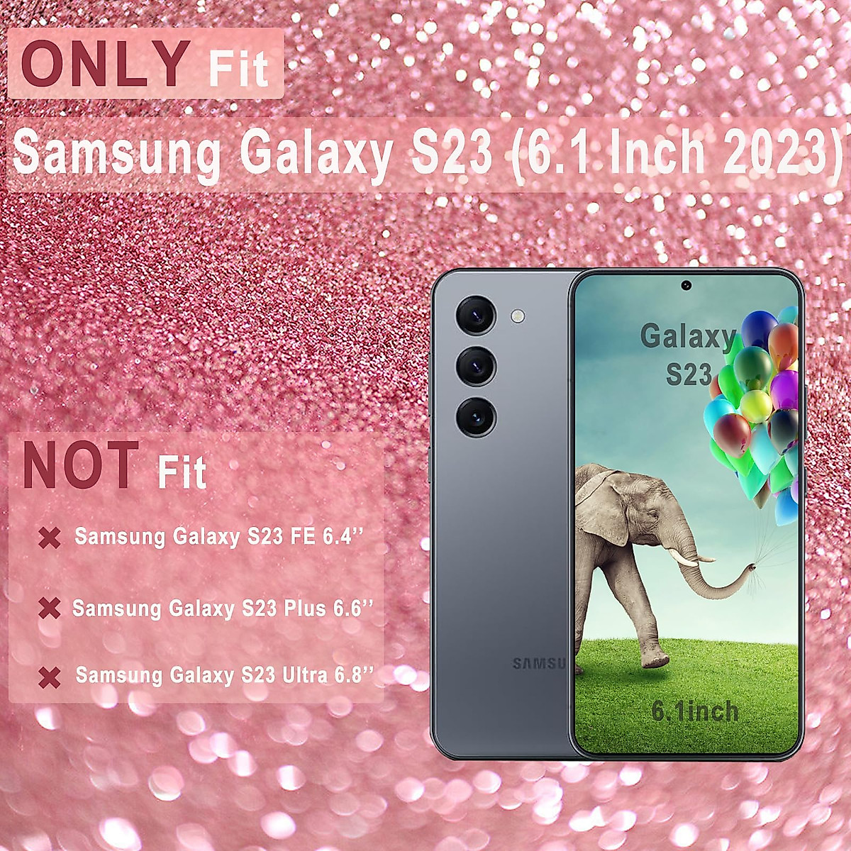 Case for Samsung Galaxy S23 Cherry Blossom Samsung S23 Phone Case and Cover for Galaxy Android S23 5G Cases Flower Sakura S23 Slim Case 6.1'' Heavy Duty Shockproof PC+Soft Silicone Covers