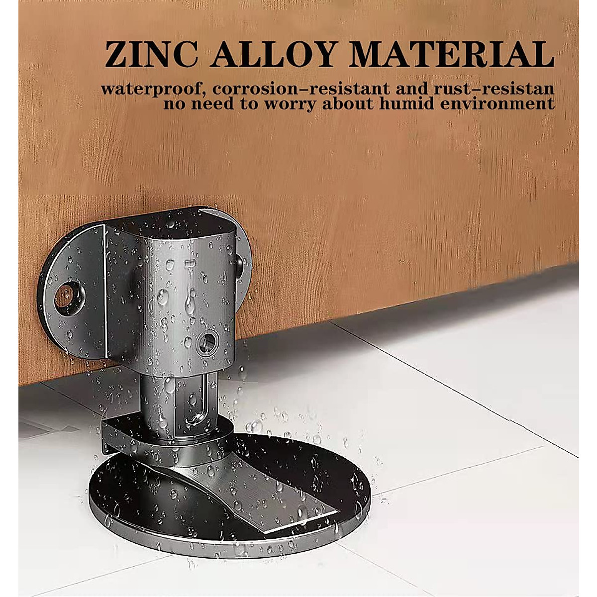 Magnetic Door Stop,CAUDEER,Magnetic Door stoppers for Bottom of doorr,Adhesive No Drilling,Protect The Door from Collision When Opened (hack1)