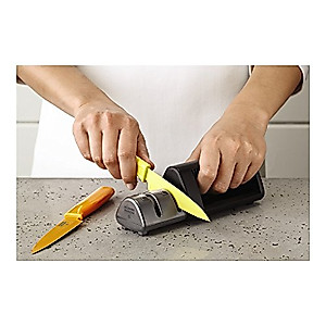 Kuhn Rikon Dual Knife Sharpener, Red