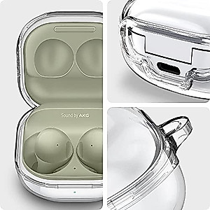 Spigen Ultra Hybrid Designed for Galaxy Buds2 Pro Case (2022) / Galaxy Buds 2 Case (2021) / Galaxy Buds Pro Case (2021) / Galaxy Buds Live Case (2020) - Crystal Clear