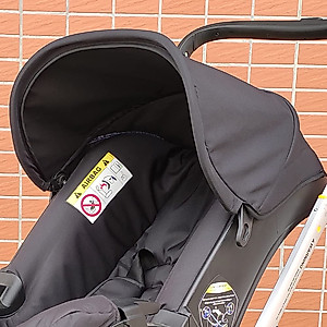 Changing Washing Kit ,Canopy Sunshade Cover,Compatible with Car Seat Doona Strollers (Black)