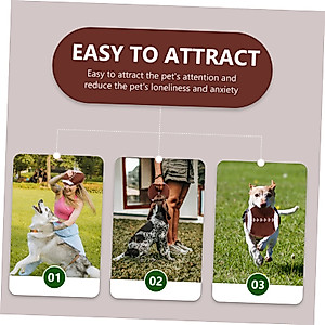 Ipetboom Rugby-Shaped Pet Interactive Plaything Floating Dog Toy Plush Plastic Dog Flyer Toy Fun for Pups