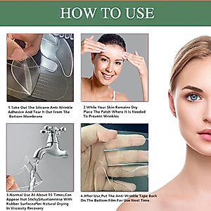 YISHIQI Patches for Reducing Wrinkles Set of 11 Pcs Facial Wrinkle Remover Strips, Anti Wrinkle Patches For Forehead Eye Neck Chest And SIlicone pad remove face Wrinkles Treatment Anti-Ageing Pad