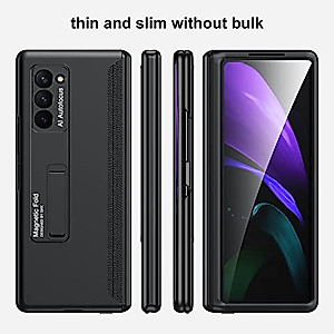 Libeagle Compatible with Samsung Galaxy Z Fold 2 Case [Magnetic Hinge Protection] [Metal ...