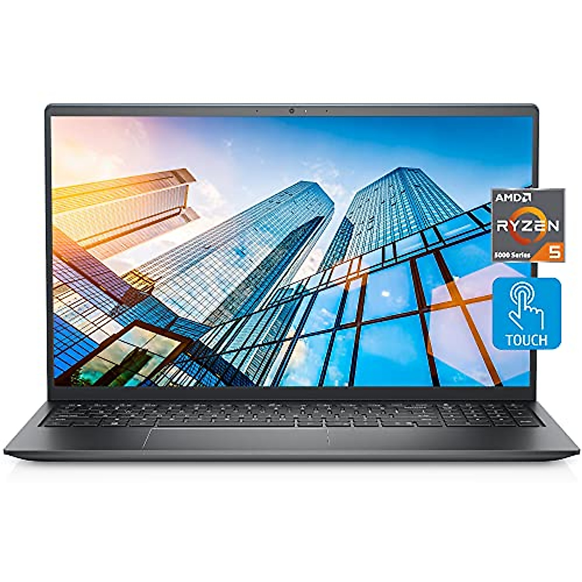 Dell 2022 Newest Inspiron 5515 Laptop, 15.6" Full HD LED Touchscreen, AMD Ryzen 5 5500U, Webcam, Backlit Keyboard, Fingerprint Reader, WiFi, Win 10 Home, Mist Blue (16GB RAM | 512GB PCIe SSD)