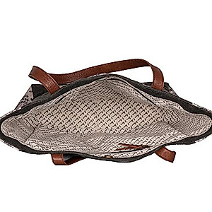 Mona B Mia Upcycled Recycled Durrie Vegan Tote Handbag with RFID Blocking